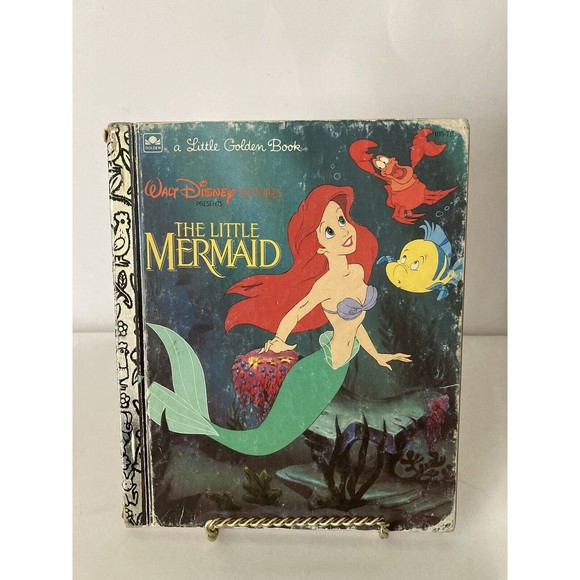 Disney | Other | Vintage The Little Mermaid Little Golden Book 991 ...